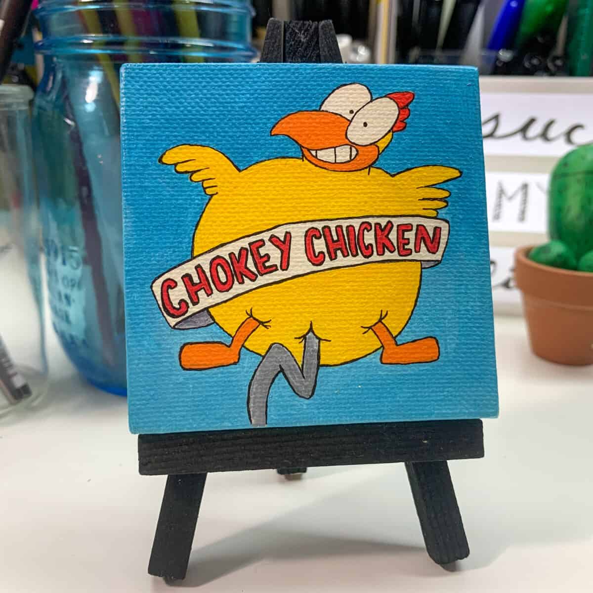 Rocko's Modern Life - Chokey Chicken Painting - Wartooth Designs